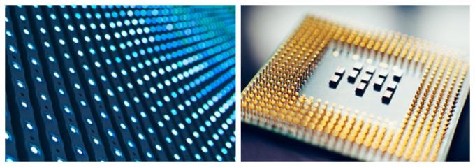 Black Color SMT Embossed Carrier Tapes , SMD LED Chip Plastic Reel ...